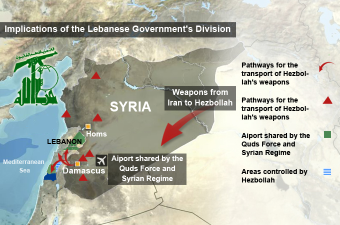 Lebanese Civil War Map